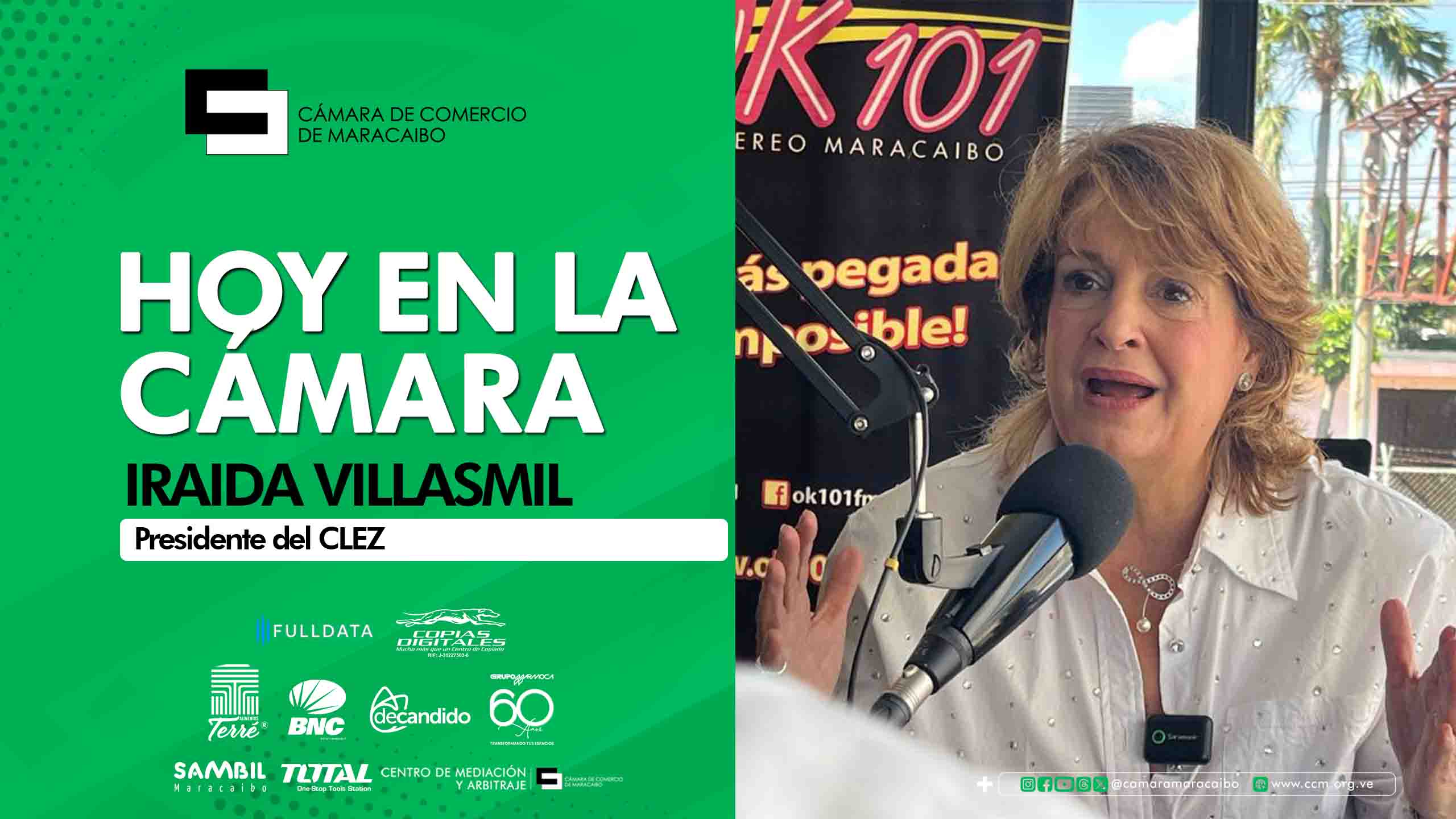 📻🎙 #HOYENLACÁMARA | ENTREVISTA CON IRAIDA VILLASMIL – PRESIDENTE DEL ...